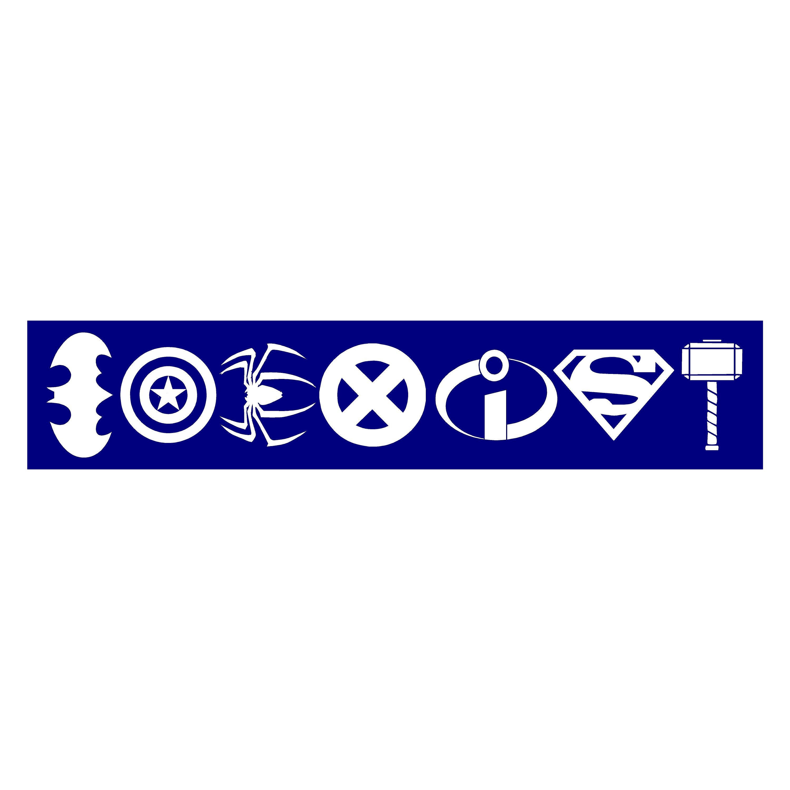 Coexist Superhero Bumper Sticker – AZ Vinyl Works